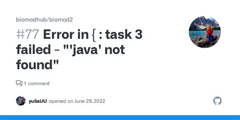 Error In Task Failed Java Not Found Issue Biomodhub Biomod Github