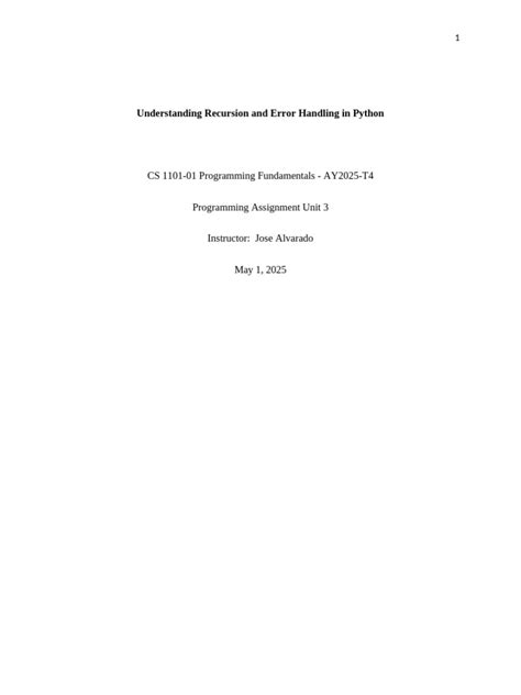 Programming Assignment Unit 3 Pdf Theory Of Computation