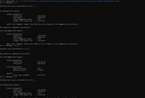 Vhdx File Is Getting Increased And Unable To Optimize Compact