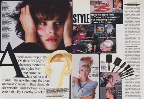 1985 Vogue Magazine Pages 80s Teen Magazines Vogue Templates 80