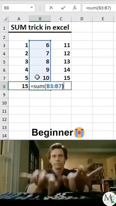 Sum Trick In Excel Exceltutorial Exceltips Exceltricks Spreadsheets Youtube