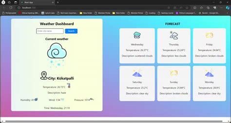 Sai Teja Gavidi On Linkedin Reactjs Weatherdashboard Webdevelopment