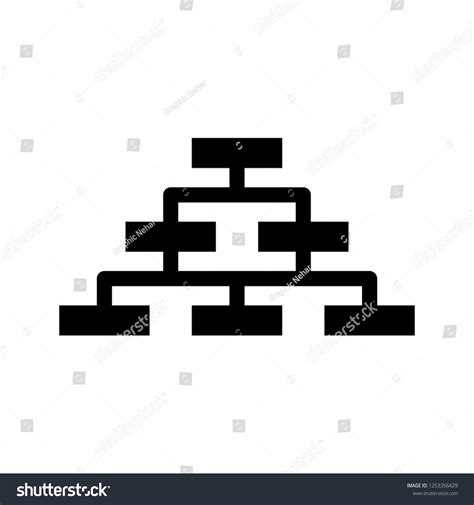 Flowchart Glyph Black Icon Stock Vector Royalty Free 1253356429 Shutterstock