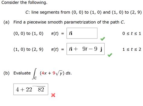 Solved Consider The Following C Line Segments From 0 0