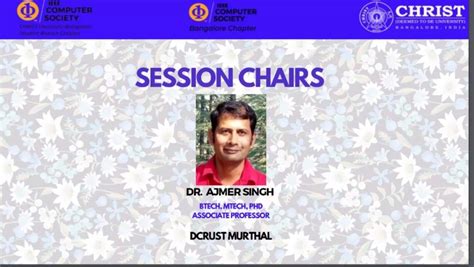 Dr Ajmer Singh On Linkedin Chaired Session In Ieee International Conference On Contemporary