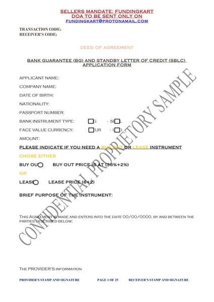 Process Flow Chart Sblc Issuance And Monetization
