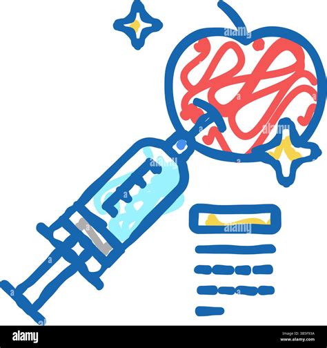Fruits Genetic Syringe Icon Doodle Illustration Stock Vector Image And Art Alamy