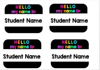 Editable Hello My Name Is Name Tags In Hello My Name Is Name Tags My Name Is