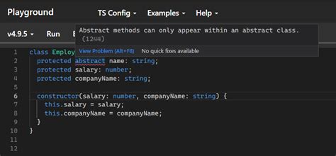 Wrong Error Message When Defined Abstract Property In Non Abstract Class Issue