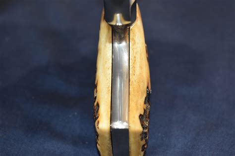 Colt Python Officers Model Match Vintage Sambar Stag Grips Cpss34 Rogers Guns And Grips