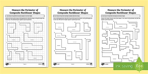 Perimeter Of Rectilinear Shapes Twinkl