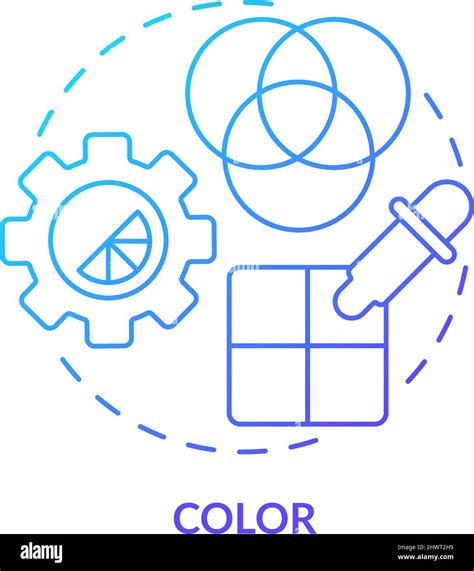 Color Blue Gradient Concept Icon Stock Vector Image And Art Alamy