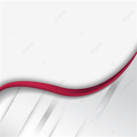 Abstract Red Wavy Curve Social Media Frame White Background For Banner Or Brochure Flyer Vector