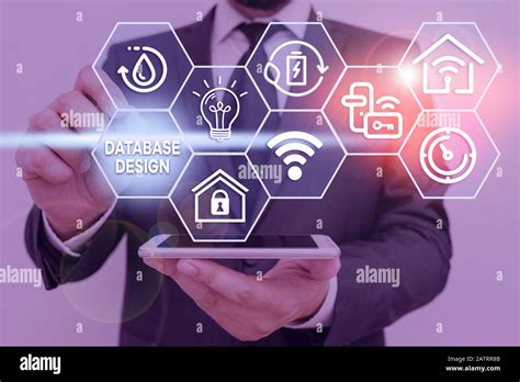Writing Note Showing Database Design Business Concept For Organisation