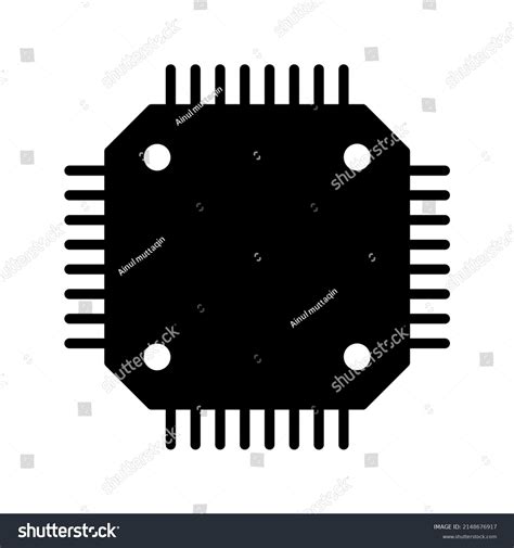 Gpu Icon Circuit Board Icon Simple Stock Vector Royalty Free Shutterstock