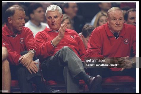 Indiana Hoosiers Head Coach Bobby Knight Looks On During A Game News