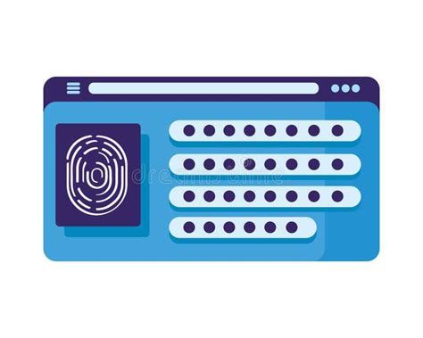 Security Fingerprint And Password Stock Vector Illustration Of Safety Fingerprint 284014108