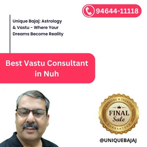 Best Vastu Consultant In Nuh By Unique Bajaj At ₹ 2100person In Moga