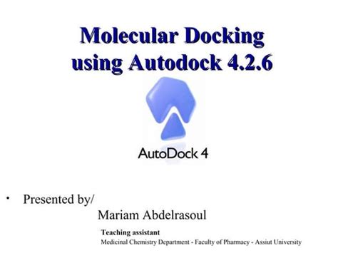 Autodock Made Easy With Mgl Tools Molecular Docking Pdf