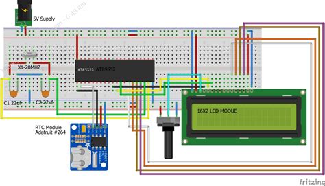 Interfacing Rtc Ds1307 With At89s52 Microcontroller