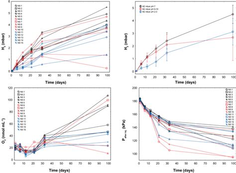 Experiment N The Partial Pressure Of H In Each Vial Top Left The Download Scientific