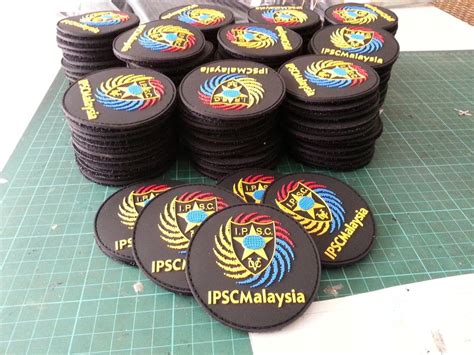 Ipsc Malaysia Pvc Rubber Patch With Velcro Hook And Loop Legion Tactical Products