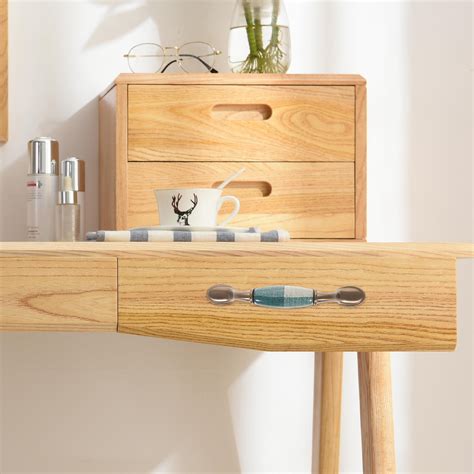 Mlins Matte Door Knob Cabinet Ceramic Handle Decorative Dresser Knob 14x2x2cm