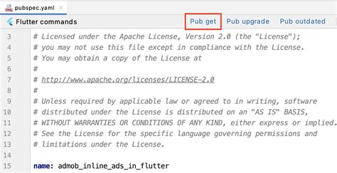 Adding An Admob Banner And Native Inline Ads To A Flutter App Google Codelabs