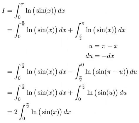 Evaluating The Integral Of Ln Sin X From X 0 To X π R Integrationtechniques