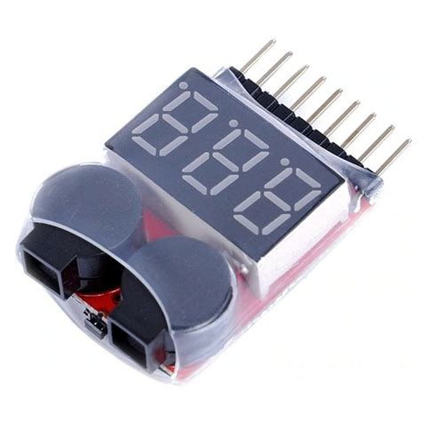 Lipo Battery Low Voltage Alarm 1s 8s Lipo Volt Checker Led Display