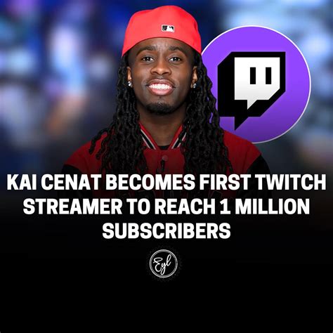 Kai Cenat Has Become The First Twitch Earn Your Leisure Facebook