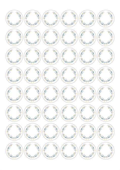 디자인된 A4 라벨지 출력용 라벨스티커 규격코드 586 디자인코드 Da203 Φ30 Mm 원형 출력용 스티커 라벨 전문 아이라벨