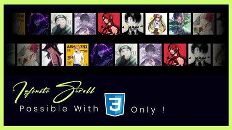 Infinite Scrolling Animation Possible With Css Only Horizontal Auto Scroll No Javascript Youtube