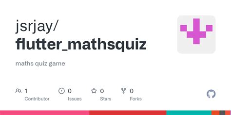 GitHub Jsrjay Flutter Mathsquiz Maths Quiz Game