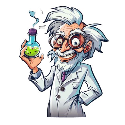 Crazy Scientist Clipart