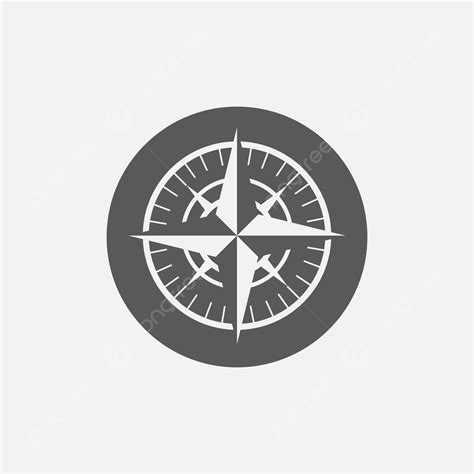 Compass Logo Template Vector Icon Illustration Orientation Star