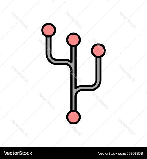 Code Branch Icon Git Repository Royalty Free Vector Image