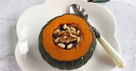 단호박밥 만드는법 딸에게~ 밤호박팥찰밥 단호박요리