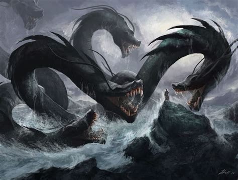Hydra Monster Mythologie Grecque Et Romaine Dessin De Requin