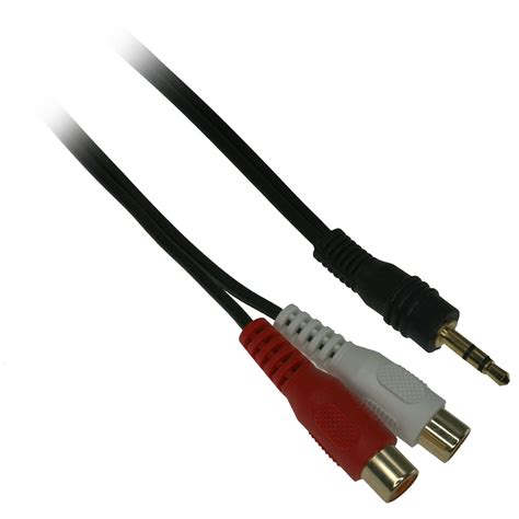 Riteav 35mm Male To Rca Stereo Female Adapter Cable Y Cable 6