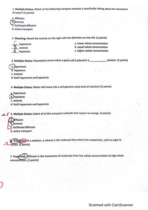 Osmosis And Diffusion Lab Quiz At Justin Beveridge Blog