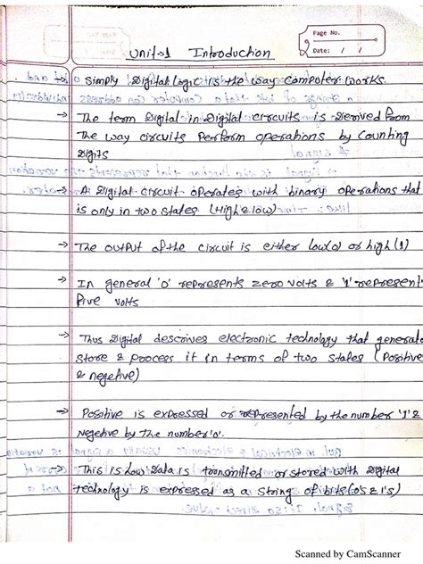 Digital Logic Notes Pdf