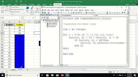 Excelvba 03 Learn Nested For Next Loop Input Box And Msgboxa J Khan Youtube