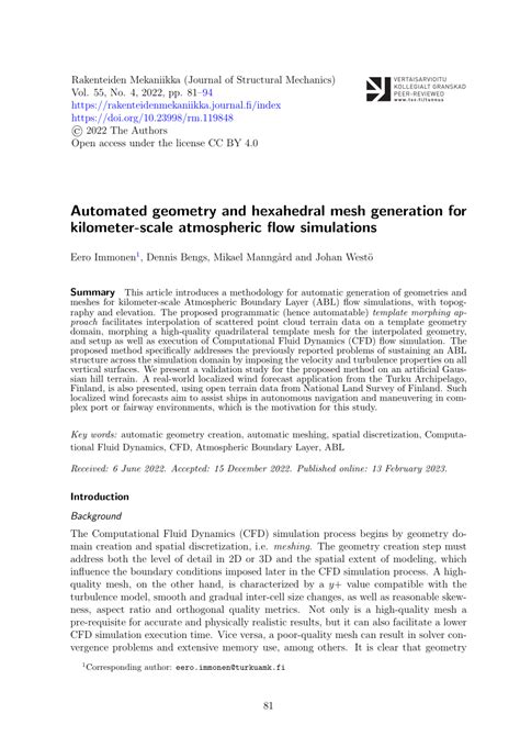 Pdf Automated Geometry And Hexahedral Mesh Generation For Kilometer Scale Atmospheric Flow