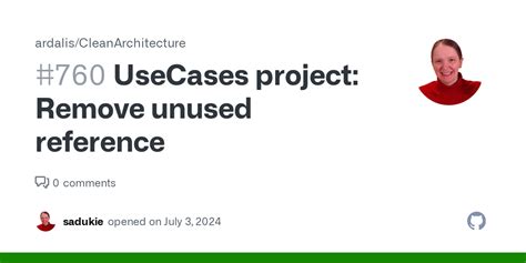 UseCases Project Remove Unused Reference Issue 760 Ardalis