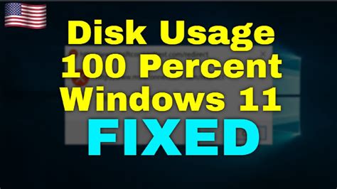 How To Fix Disk Usage 100 Percent Windows 11 Youtube