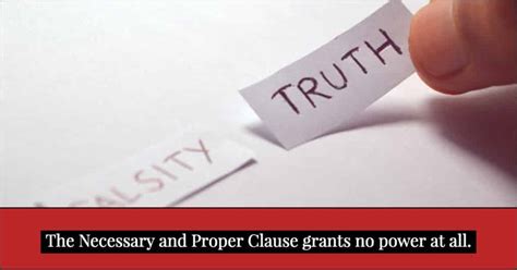 Necessary And Proper Clause Tenth Amendment Center