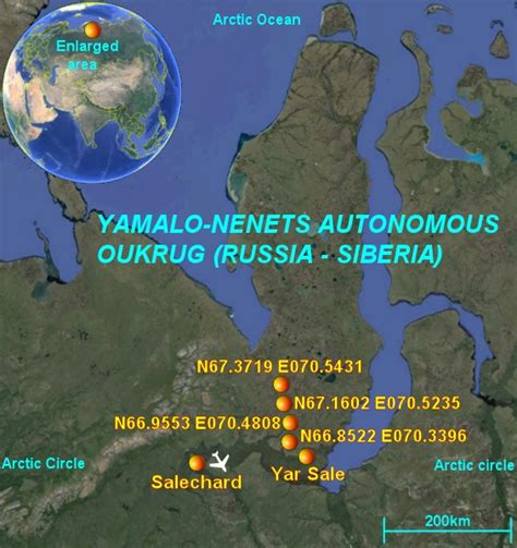 Yamal Peninsula Map