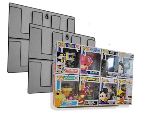 Wall Display For 8 Funko Pop In Box Or Funko Pin Floating Etsy