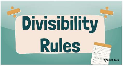 Tests For Divisibility Of Numbers Class 6 Notes Tpoint Tech